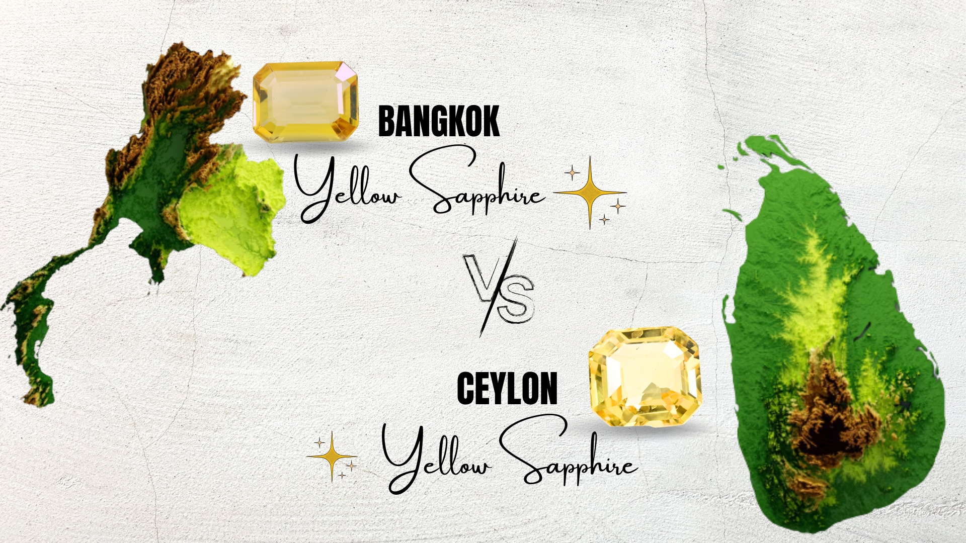 Ceylon vs Bangkok Yellow Sapphire: Know Which One is better and why?