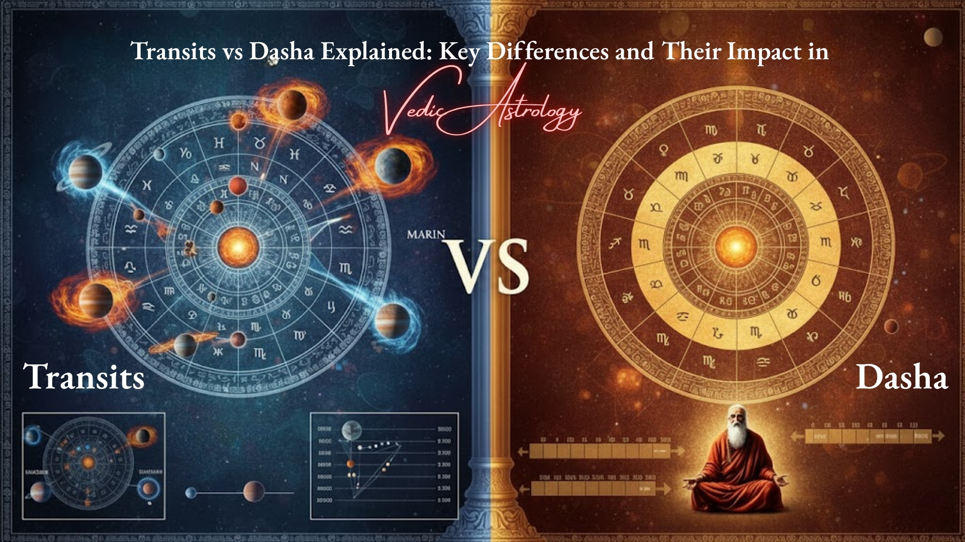 Transits vs Dasha in Vedic Astrology | Planetary Timing Explained