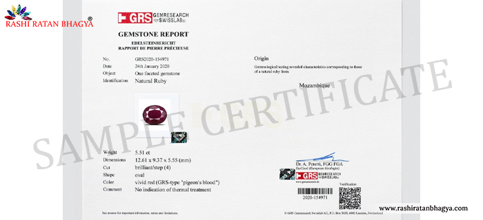 The Ultimate Guide for Gemstone Certifications |Rashi Ratan Bhagya